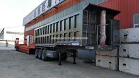 China 20FT 40FT End Dump Container Tipper Tilting Trailers with Self Discharge Rear Dumping for sale