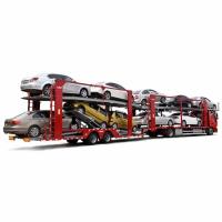 China 3 Axles Car Carrier Semi Trailer with Steel Material and 40000KG Payload for sale