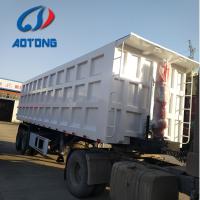 China 40 Tons 40 Cubic Meter Container Tipper Truck Semi Trailer Featuring 10 Leaf Spring for sale