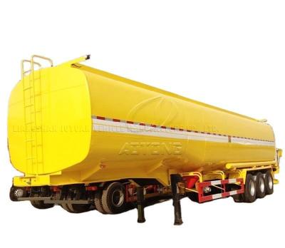 China Tri Axles 50000 Liters Carbon Steel Fuel Tanker Semi Trailer for Petrol Transportation for sale