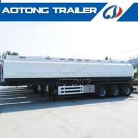 China Tri Axles 50000 Liters Carbon Steel Fuel Tanker Semi Trailer for Petrol Transportation for sale