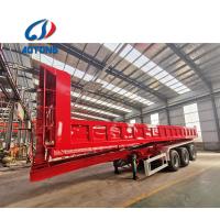 China 30-60ton Hydraulic Cylinder Self Rear Dump Tipping Truck Semi Trailer for Materials for sale