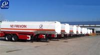 China Tri Axles 50000 Liters Carbon Steel Fuel Tanker Semi Trailer for Petrol Transportation for sale