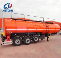 China Tri Axles 50000 Liters Carbon Steel Fuel Tanker Semi Trailer for Petrol Transportation for sale
