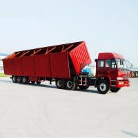 China JOST 28Tons Heavy Duty Dump Semi Trailer 30-100T Side Lift 4 Axles Side Tipper Trailer for sale