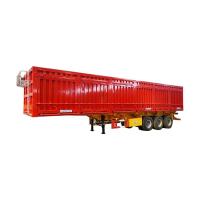 China JOST 28Tons Heavy Duty Dump Semi Trailer 30-100T Side Lift 4 Axles Side Tipper Trailer for sale