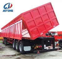 China Landing Gear Standard 28Ton Heavy Duty 120 Ton Dump Trailer for Sand or Stone Transport for sale