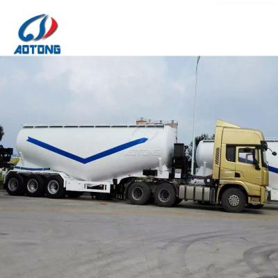 China 4 Axles 40cbm 45ton 60ton Cement Trailer High Loading Capacity Powder Semi-Trailer for sale