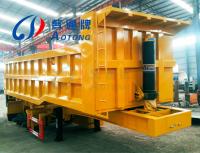 China Steel 3 Axles 30ton Hydraulic Cylinder Dump Trailer Tripping Truck Cargo Semi Trailer for sale