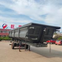 China Small Farm Dump Trailer Self Discharge Tipping Truck Trailer End Dumping Trailers for sale