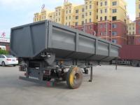China Small Farm Dump Trailer Self Discharge Tipping Truck Trailer End Dumping Trailers for sale