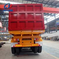 China Rear Dump Clinker Tipper Semi Trailer Truck Side Dump Truck Trailer for Your Business for sale