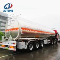 China Max Payload 80000kgs 3 Axle 40cbm Aluminum Fuel Tanker Trailer for Diesel Transport for sale