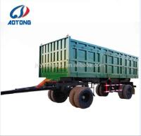 China Customers Optional Draw Bar Farm Tractor Full Trailer with Tipper and 11R22.5 Tyre for sale