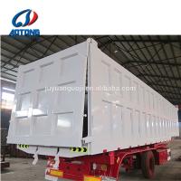 China HAVY Hydraulic Cylinder 3 Axles 50T Rear Dump Semi Trailer Tipping Truck Trailer Self Discharge Dumping Trailers for sale