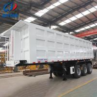China Low Bed Deck Dimension 12000X2500X1500mm Dump Semi-Trailer for 100 Ton Coal Transport for sale