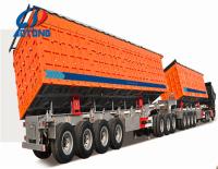 China 2 3 4 Axle Tractor Semi-Trailer with Side Tipping Dump Truck and Hydraulic Cylinder for sale