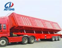 China 12000X2500X1500mm Tri-Axles Tipper/Side Dump Semi Trailer with HYVA Hydraulic Cylinder for sale