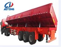 China 12000X2500X1500mm Tri-Axles Tipper/Side Dump Semi Trailer with HYVA Hydraulic Cylinder for sale