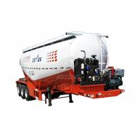 China 45M3 V Type Bulk Cement Tanker Powder Tank Semi Trailer with 11980*2500*3800mm Size for sale