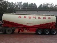 China 45M3 V Type Bulk Cement Tanker Powder Tank Semi Trailer with 11980*2500*3800mm Size for sale