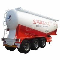 China 45M3 V Type Bulk Cement Tanker Powder Tank Semi Trailer with 11980*2500*3800mm Size for sale