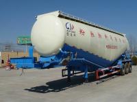China 45M3 V Type Bulk Cement Tanker Powder Tank Semi Trailer with 11980*2500*3800mm Size for sale