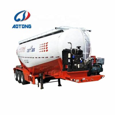 China 30-60CBM Bulk Cement Semi-Trailer with 28T Landing Gear and Max Payload of 28000 kg for sale