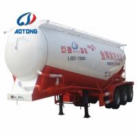 China 30-60CBM Bulk Cement Semi-Trailer with 28T Landing Gear and Max Payload of 28000 kg for sale