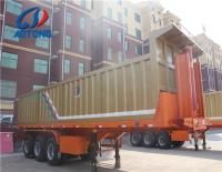 China 10 Leaf Spring Dump Semi Trailer for 50CBM / 60 TONS Coal Transportation and Tipping for sale