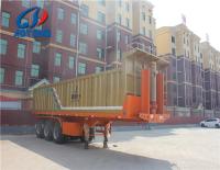 China 10 Leaf Spring Dump Semi Trailer for 50CBM / 60 TONS Coal Transportation and Tipping for sale
