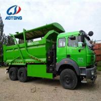China 15 Ton Diesel Construction Waste Transport Tipper Truck with Truck Body Cover for sale