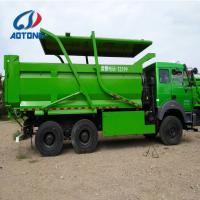 China 15 Ton Diesel Construction Waste Transport Tipper Truck with Truck Body Cover for sale