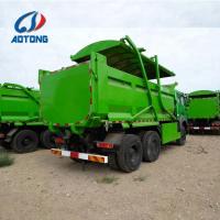 China 15 Ton Diesel Construction Waste Transport Tipper Truck with Truck Body Cover for sale