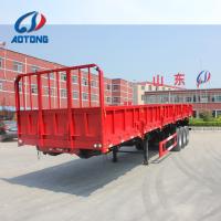 China 13 Tons Axles Side Dumping Cargo Trailer Truck for Rebar Transportation Requirements for sale