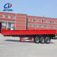 China 13 Tons Axles Side Dumping Cargo Trailer Truck for Rebar Transportation Requirements for sale
