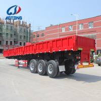 China 13 Tons Axles Side Dumping Cargo Trailer Truck for Rebar Transportation Requirements for sale