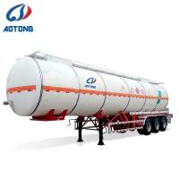 China 50000L Fuel Oil Carrier Semi Truck Trailer 3 Axle Chemical Liquid Aluminium Oil Trailers for sale