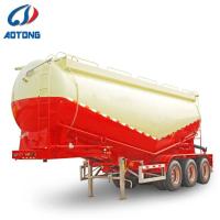 China Dual Line Braking System Bulk Cement Tank Semi Truck Trailer for Limestone Powder Carrier for sale