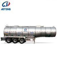 China 500mm Manhole 3 Axles Fuel Tank Trailer/Chemical Acid Liquid Tank Semi Trailer for sale