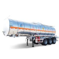 China 500mm Manhole 3 Axles Fuel Tank Trailer/Chemical Acid Liquid Tank Semi Trailer for sale