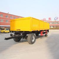 China 12R22.5 Tire 20tons 30tons Fence Trailer Bulk Cargo Tractor Hydraulic Dump Full Trailer for sale