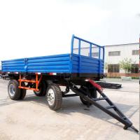 China 12R22.5 Tire 20tons 30tons Fence Trailer Bulk Cargo Tractor Hydraulic Dump Full Trailer for sale