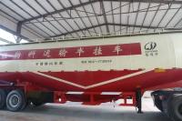 China Mechanical/Air Suspension Semi-Trailer 2 Axle Tanker Trailer for Bulk Cement Transport for sale