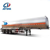 China 3 Axles 40tons Liquid Crude Oil Asphalt Bitumen Tanker Trailer with Steel Tanker for sale