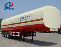 China 42000 Liters Water Transporting Fuel Tanker Semi-Trailer Used Crude Oil Tan Trailer for sale