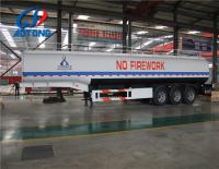 China 42000 Liters Water Transporting Fuel Tanker Semi-Trailer Used Crude Oil Tan Trailer for sale