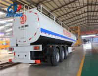 China 42000 Liters Water Transporting Fuel Tanker Semi-Trailer Used Crude Oil Tan Trailer for sale