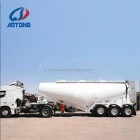 China 3 axle 30 ton bulk cement tanker for powder material transport tank semi trailer for sale