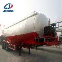 China 3 axle 30 ton bulk cement tanker for powder material transport tank semi trailer for sale